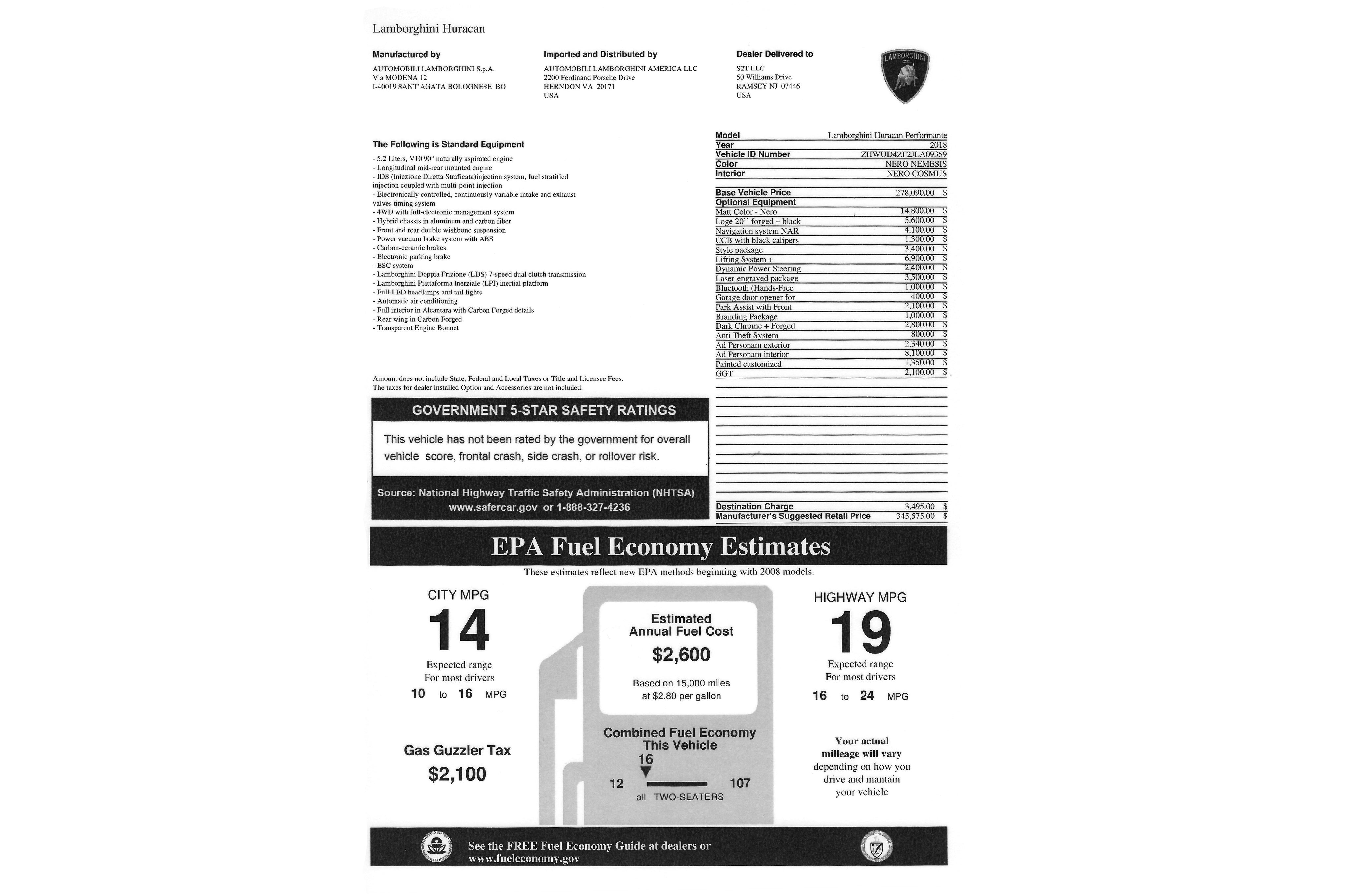 2018 Lamborghini Huracan Performante For Sale – EK2 Exotics